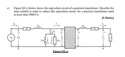 Solved C Figure Q3c Below Shows The Equivalent Circuit Of