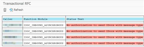 Sm58 No Authorization To Send Idocs With Message Type