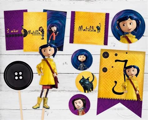 Kit Imprimible Party Basico Coraline Y La Puerta Secreta En Venta En