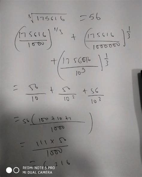 Find The Cube Root Of 175616 Through Estimation