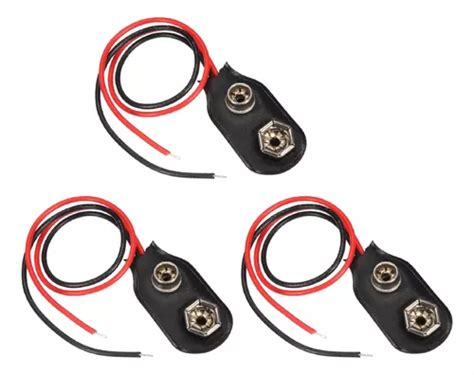 Conector Bateria 9v 6f22 Kit De 3 Piezas Mercadolibre