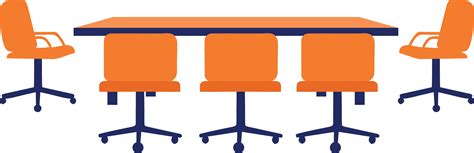 Hand Drawn Conference Room Table In Flat Style 29792798 Vector Art At