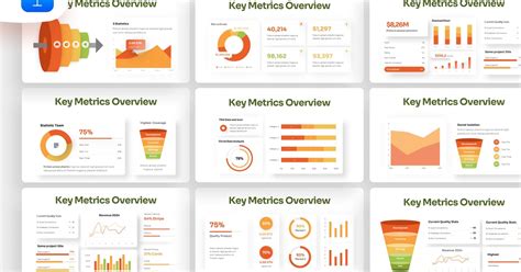 Key Metrics Overview Infographics Keynote Template Incl Performance And Indicators Envato