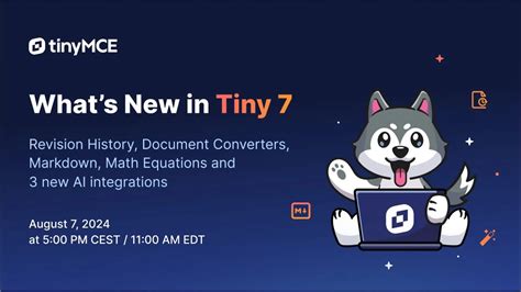 Tinymce Events And Webinars Tinymce