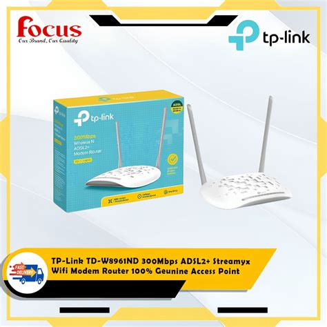 Tp Link Td W8961nd 300mbps Adsl2 Streamyx Wifi Modem Router 100 Geunine Access Point Shopee