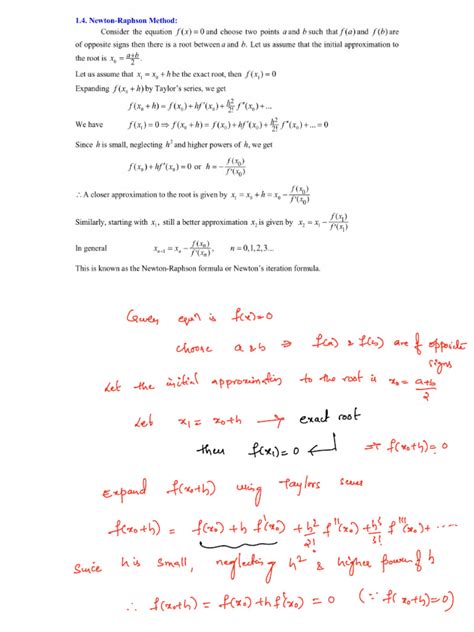 14 Newton Raphson Method Pdf