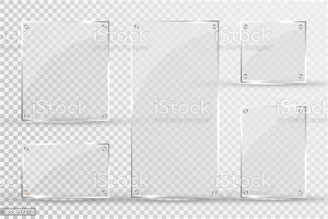 유리 접시 설치 됩니다 벡터 유리는 투명 배경 배너 유리입니다 유리 그림입니다 컬러 프레임 유리 재료에 대한 스톡 벡터 아트 및 기타 이미지 Istock