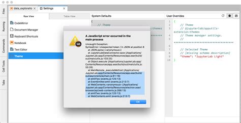 Can T Override Settings Issue Jupyterlab Jupyterlab Desktop GitHub