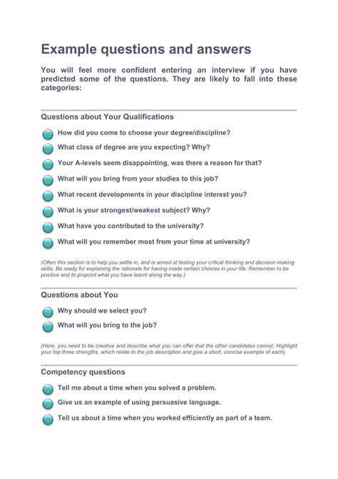 Download Example Interview Questions And Answers University Of
