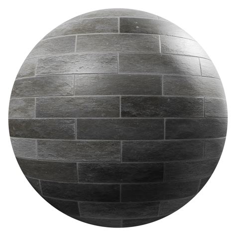 Brick Bond Travertine Tiles Texture Mocha Grey Poliigon