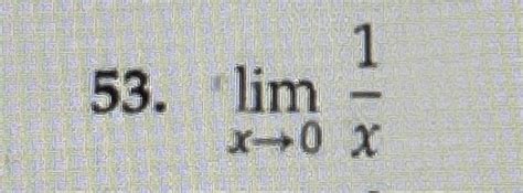 Solved Limx→01x ﻿ Graph And If A Two Sided Limit Does Not