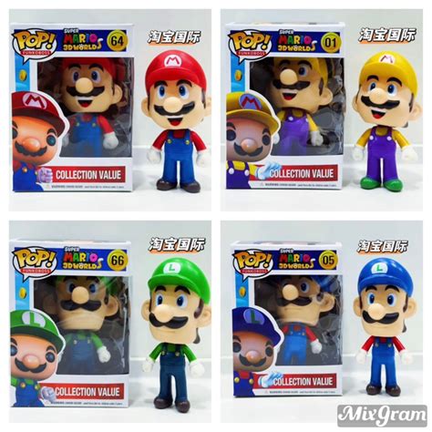 4 Funko Pop 3d World Super Mario Bros Luigi 14 Cm Shopee Brasil