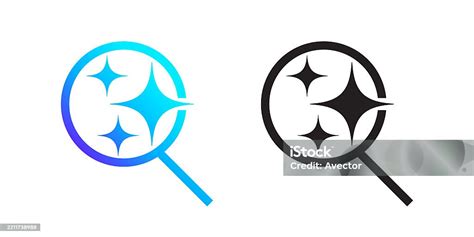 인공 지능 앱 도구 또는 보조 채팅 버튼 벡터 기호에 대한 Ai 아이콘 Ai 비서 또는 검색 응용 프로그램 Ui 매직 돋보기 도구 아이콘 가상 비서에 대한 스톡 벡터 아트