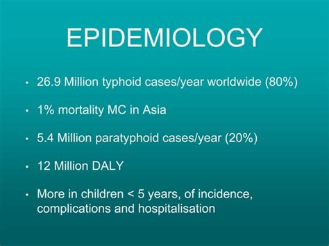 Typhoid Fever Enteric Fever PPT