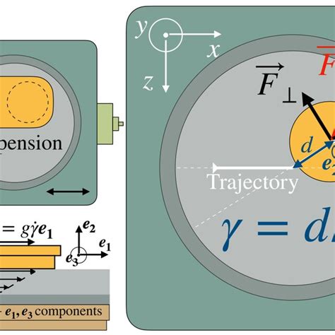 Sketch Of The Setup A View Along The Flow Gradient Direction Two
