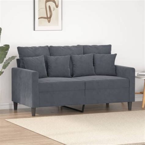 Vidaxl 2 Seater Sofa Dark Gray 472 Velvet 543 Fred Meyer