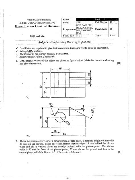 Drawing Ii Pyq Pdf