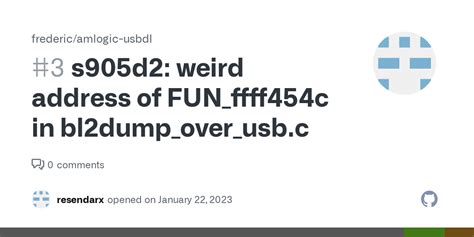S D Weird Address Of FUN Ffff C In Bl Dump Over Usb C Issue Frederic Amlogic Usbdl
