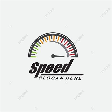 Sleek Speedometer Car Logo Design Vector Illustration Garage Car Silhouette Vector Template