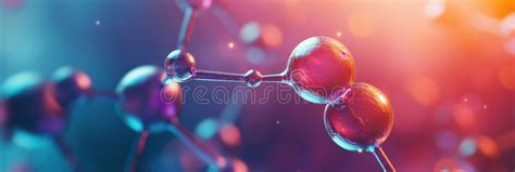 Colorful Abstract Design Featuring Molecules And Chemical Structures Illustrating Connections