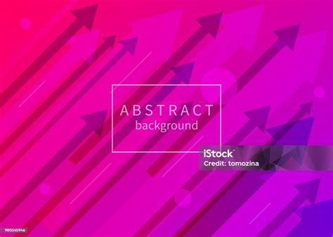 Pink Arrows Background Stock Illustration Download Image Now