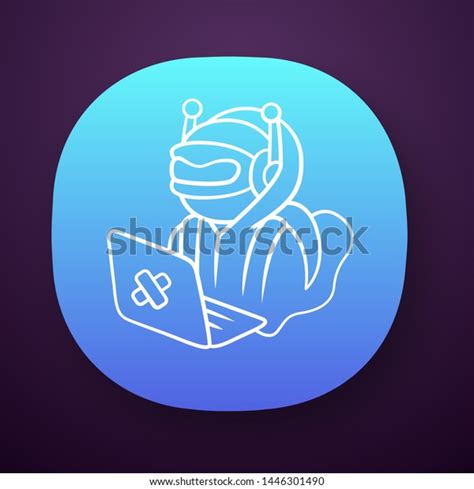 Hacker Bot App Icon Virus Robot Stock Vector Royalty Free 1446301490 Shutterstock