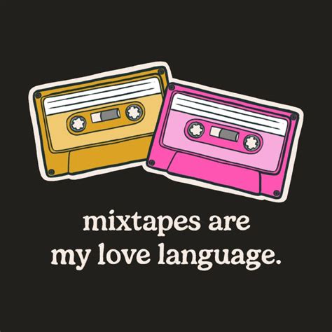 Mixtapes Are My Love Language 2024 Black Background Fine Art Print Cecelia Hotzler Design