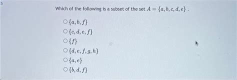 Solved How Many Proper Subsets Does The Set T Eadk