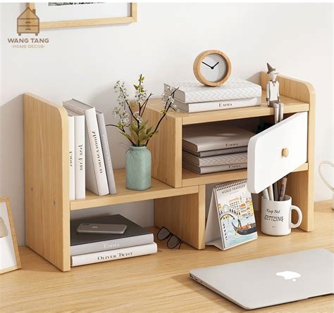 ชั้นวางของบนโต๊ะทำงาน ชั้นวางของบนโต๊ะไม้ Good Mood สไตลล์ Minimal