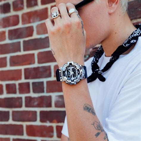 Gm700 1a Mens Stainless Steel Watch Silver Casio G Shock