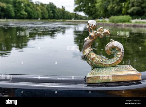 Detailed Photographs Of Decorations On The Venetian Gondola In Front Of Nymphenburg Palace