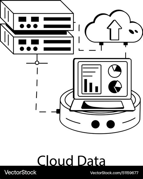 Cloud Data Royalty Free Vector Image Vectorstock
