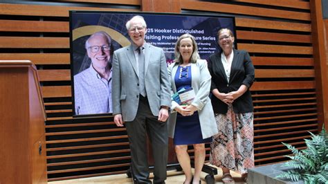 School Of Nursing Hosts 2025 Hooker Distinguished Visiting Professor