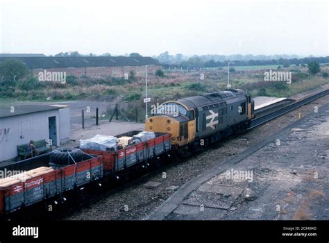 Class 37 Diesel Locomotive No 37501 At Honeybourne Station With A