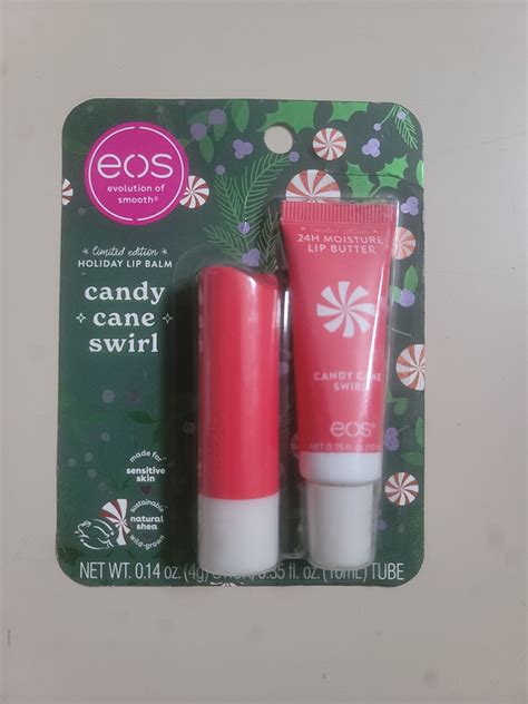 Eos Limited Edition Holiday Lip Balm Candy Cane Swirl All Day Moisture