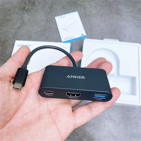Mua C P Chuy N I Hub Anker Usb C To Hdmi S C Nhanh Pd W Usb Powerexpand In A