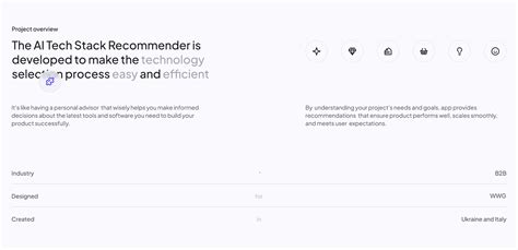 Tech Stack Recommender Uxui Case Study Behance