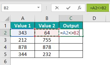 Not Equal To In Excel Symbol Formula Examples How To Use