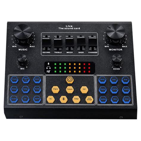 Live Sound Card V9 Voice Change Audio Mixer Adapter Card With Of Special Effects Multiple