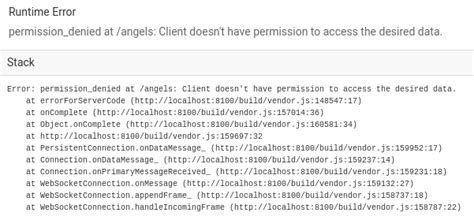 Angular Ionic Angularfiredatabase Saying Not Authorized Even Though Rules Are Open Stack