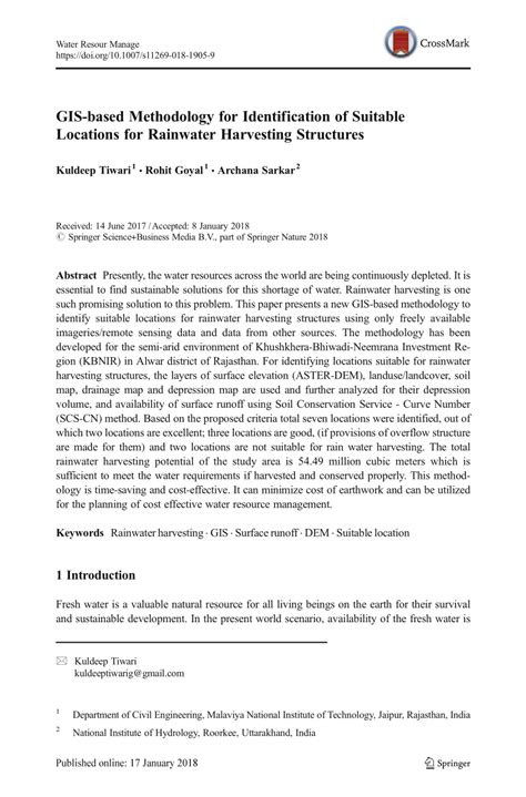 Pdf Gis Based Methodology For Identification Of Suitable Locations