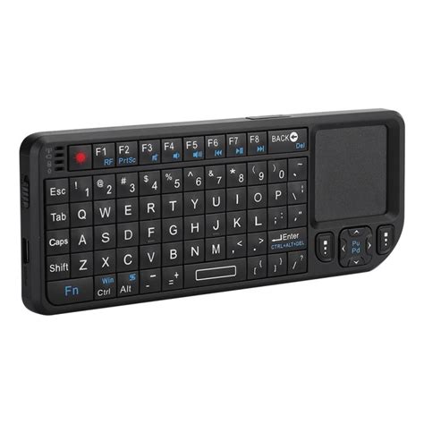 Mini Wireless Keyboard USB Portable Black Multi Function Ultra Thin Backlit 100RF 2 4G Black