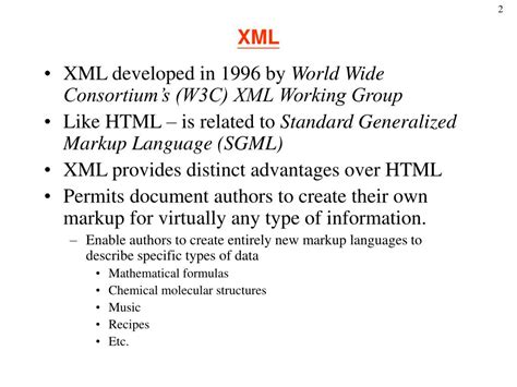Ppt Xml Extensible Markup Language Powerpoint Presentation Free Download Id 4375329