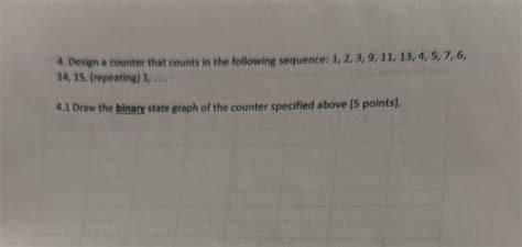 Solved Design A Counter That Counts In ﻿the Following