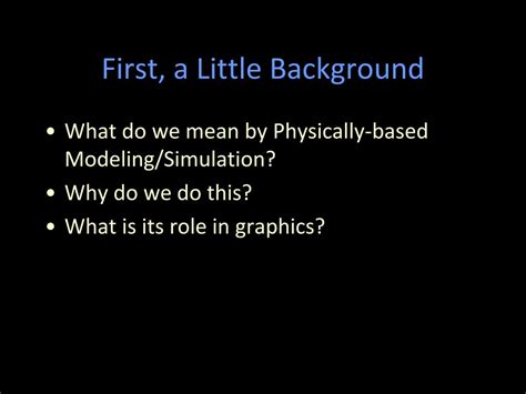 ppt interactive physically based simulation powerpoint presentation