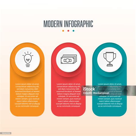비즈니스 인포 그래픽입니다 3 단계 시간 표시 막대 라벨 벡터 Infographic 요소입니다 0명에 대한 스톡 벡터 아트 및 기타 이미지 Istock