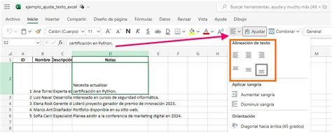 Cómo Ajustar Texto En Excel
