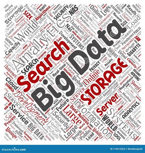 Vector Big Data Large Size Storage Systems Stock Vector Illustration