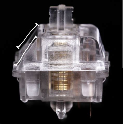 I Covered The Angled Portion Of The Switch With Frosted Vinyl This