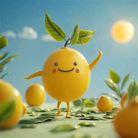 Free Animated Lemon Character Photo Lemon Animated Character